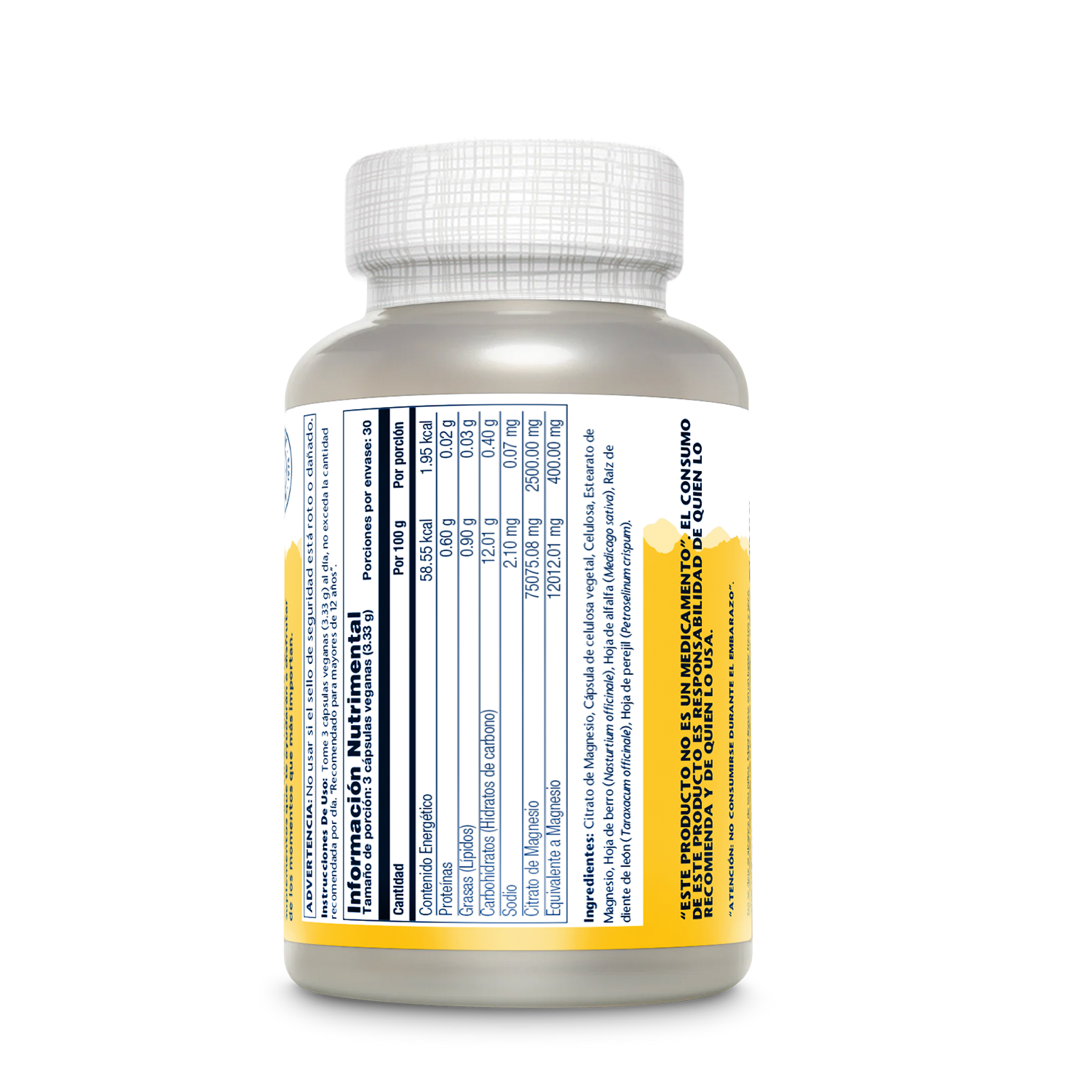 Solaray Magnesium Citrate 400 mg 90 Cap – FreshVitamins