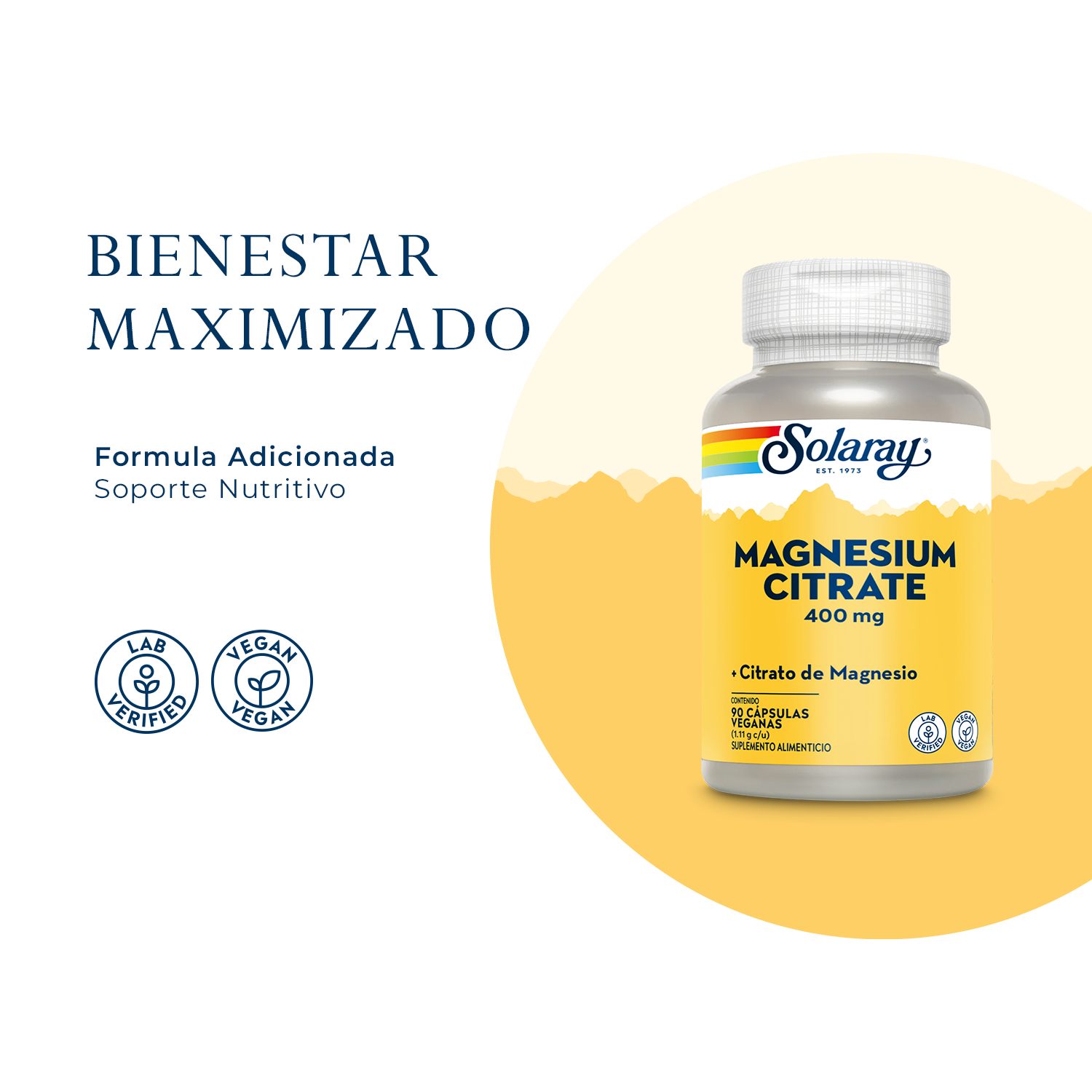 Solaray Magnesium Citrate 400 mg 90 Cap – FreshVitamins