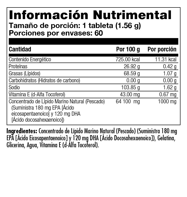 KAL Omega 3 con 60 Cápsulas de gel – FreshVitamins